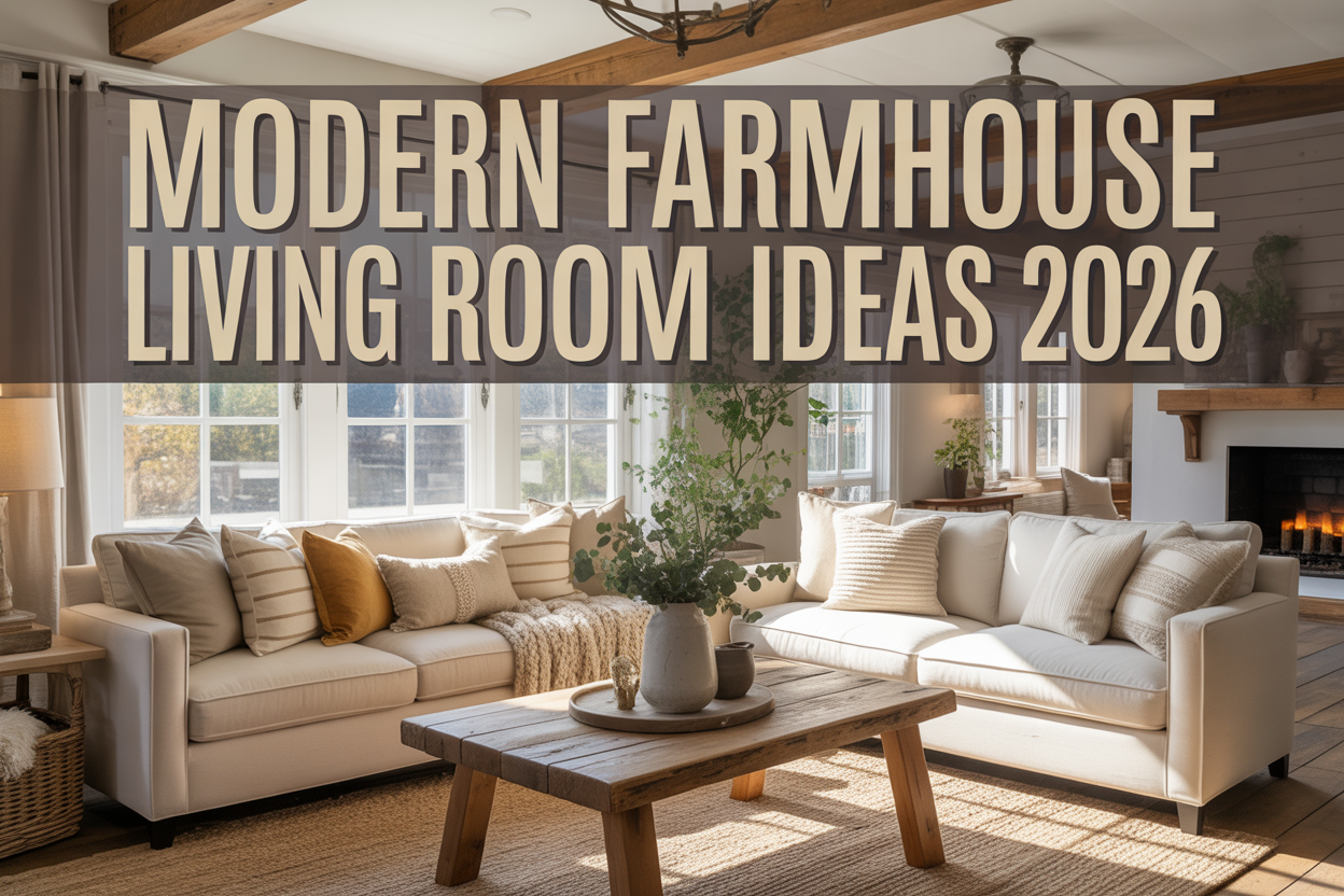 Modern Farmhouse Living Room Ideas 2026 for a Cozy